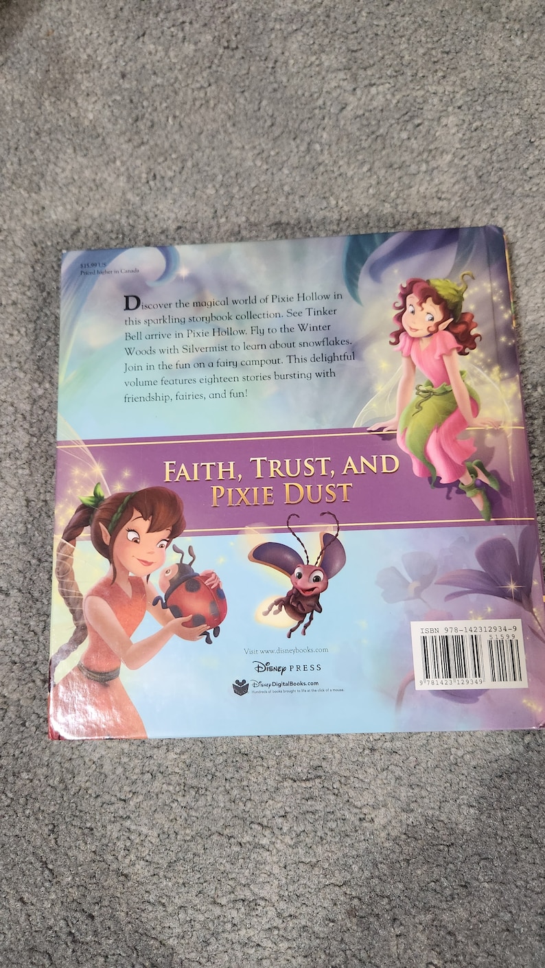 Disney Tinkerbell Storybook Collection Hard Cover - Etsy