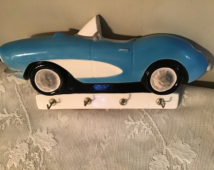 Wall Mount Key Holder Corvette Key Holder Four Hook Rack Corvette Key ...