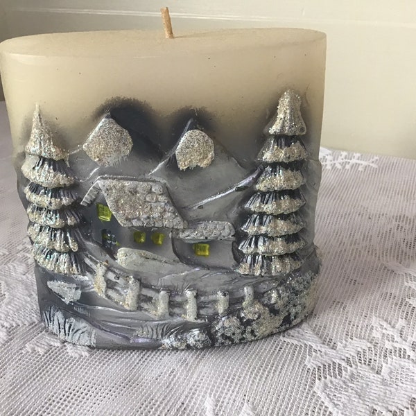 Winter Scene Candle - Etsy