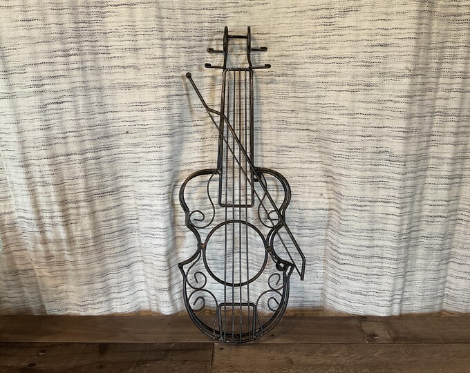 Vintage Musical Instruments Musical Wall Decor Metal Violin Wall Mount ...