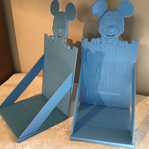 Mickey Mouse Bookends Book Storage Kids Library - Etsy