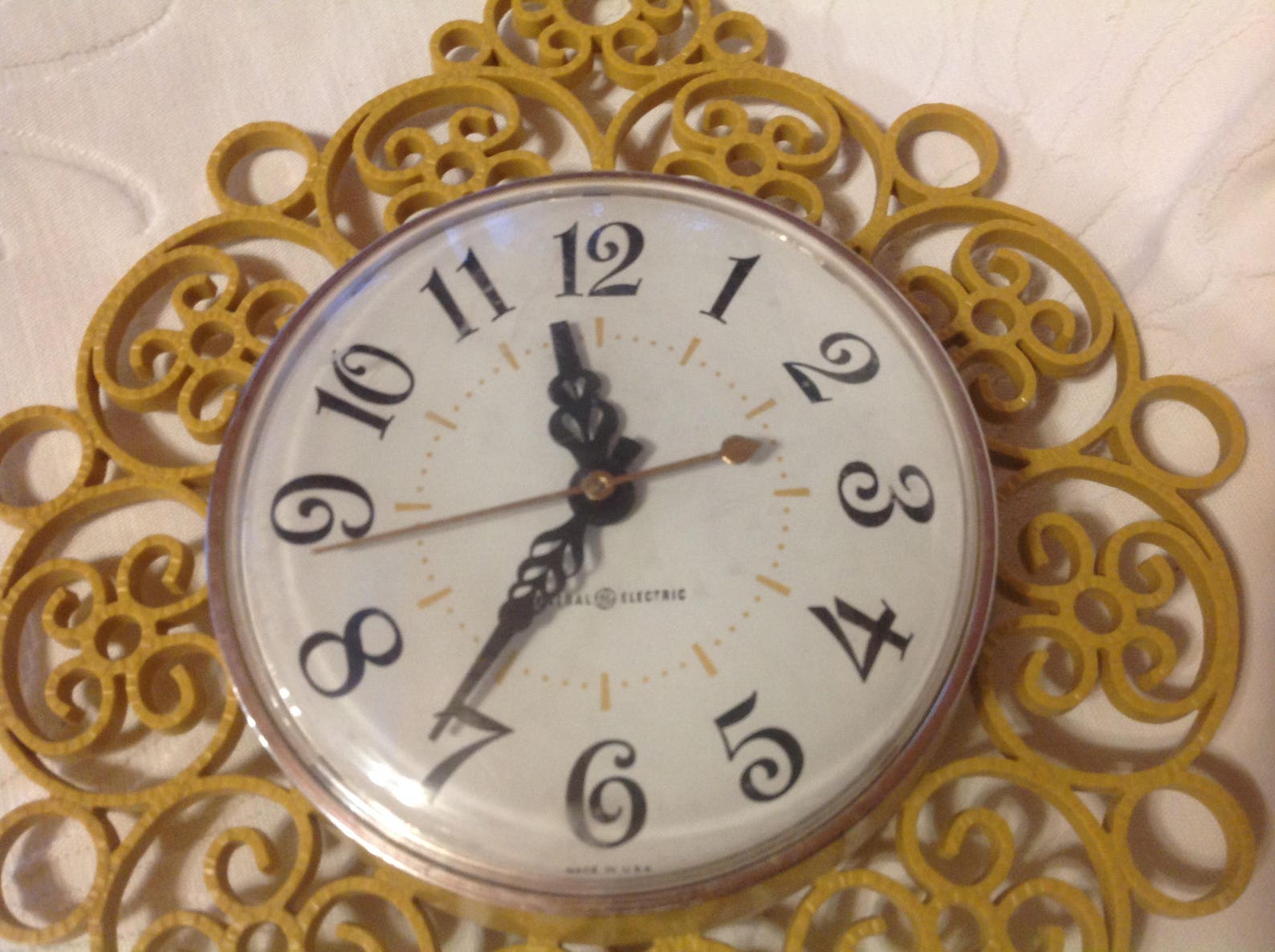 Scrolled Wall Mount Electric Clock by General Electric Kitchen - Etsy