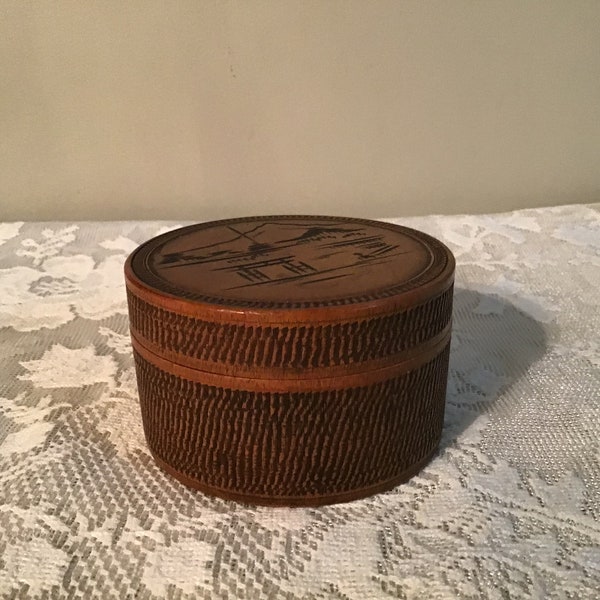 Round Wood Box - Etsy