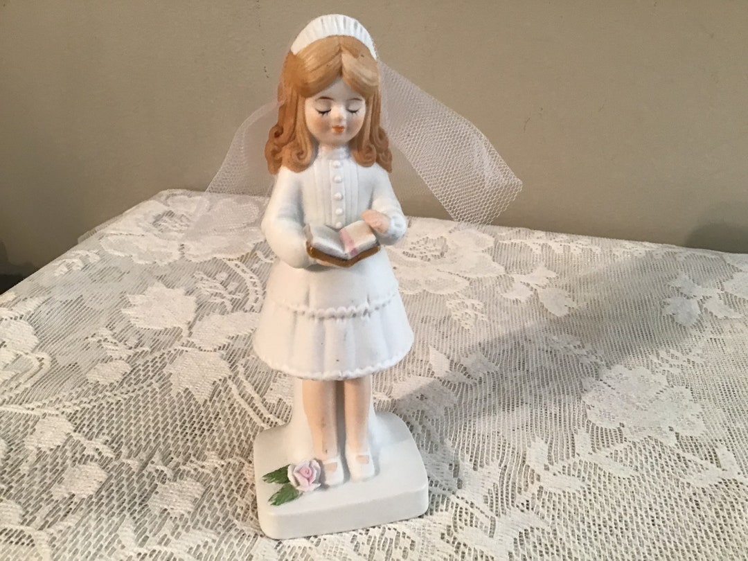 Vintage Communion Girl Figurine First Communion Enesco - Etsy