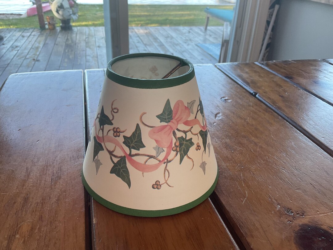 Vintage Ivy Lamp Shade Small Lamp Shade Mini Clip on Shade - Etsy