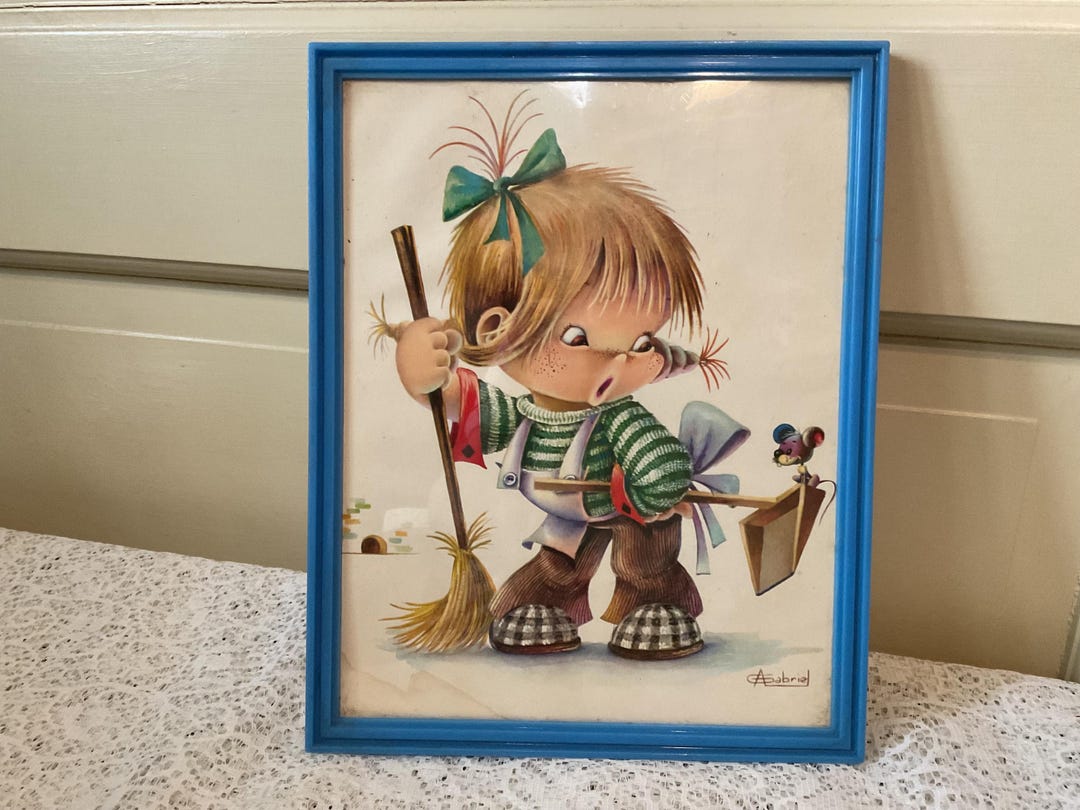 Vintage Little Girl Print Kids Print - Etsy