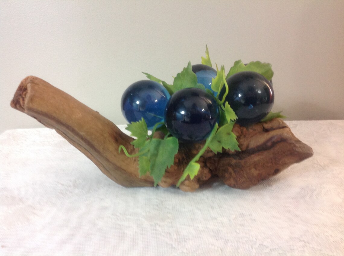 Vintage Lucite Blue Grapes Table Decor Cluster of Grapes - Etsy