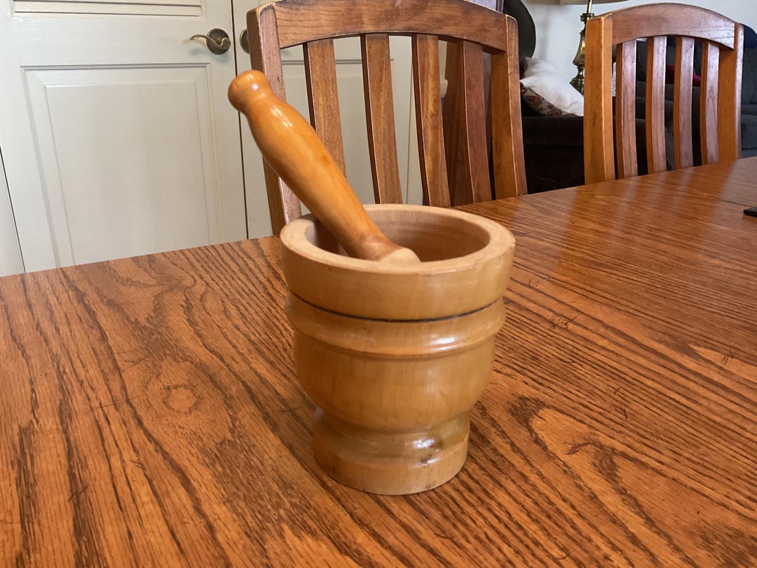 Vintage Motor and Pestle Wood Grinder Herb Grinder - Etsy