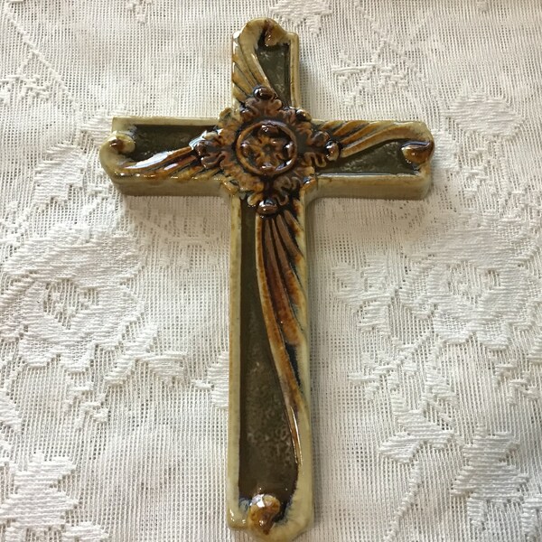 Pottery Cross - Etsy