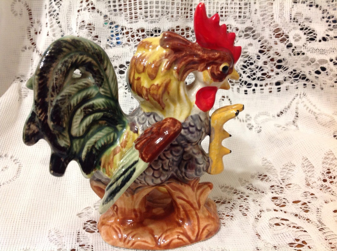 Vintage Rooster Marked Japan Rooster Figurine - Etsy