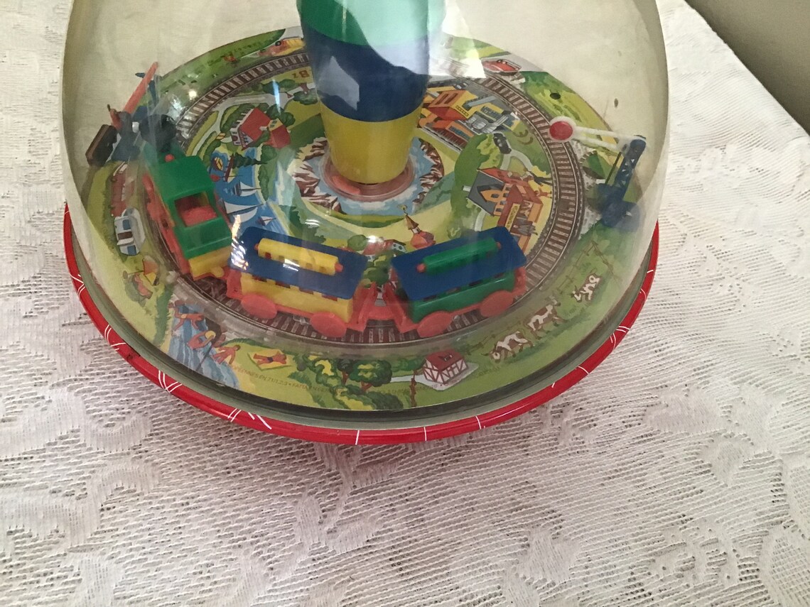 Vintage Spinner Toy Spinner Train | Etsy