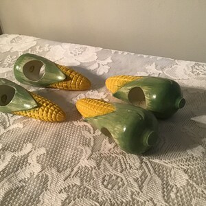 Vintage Wood Corn Napkin Rings Corn Stalk Set of 4 - Etsy