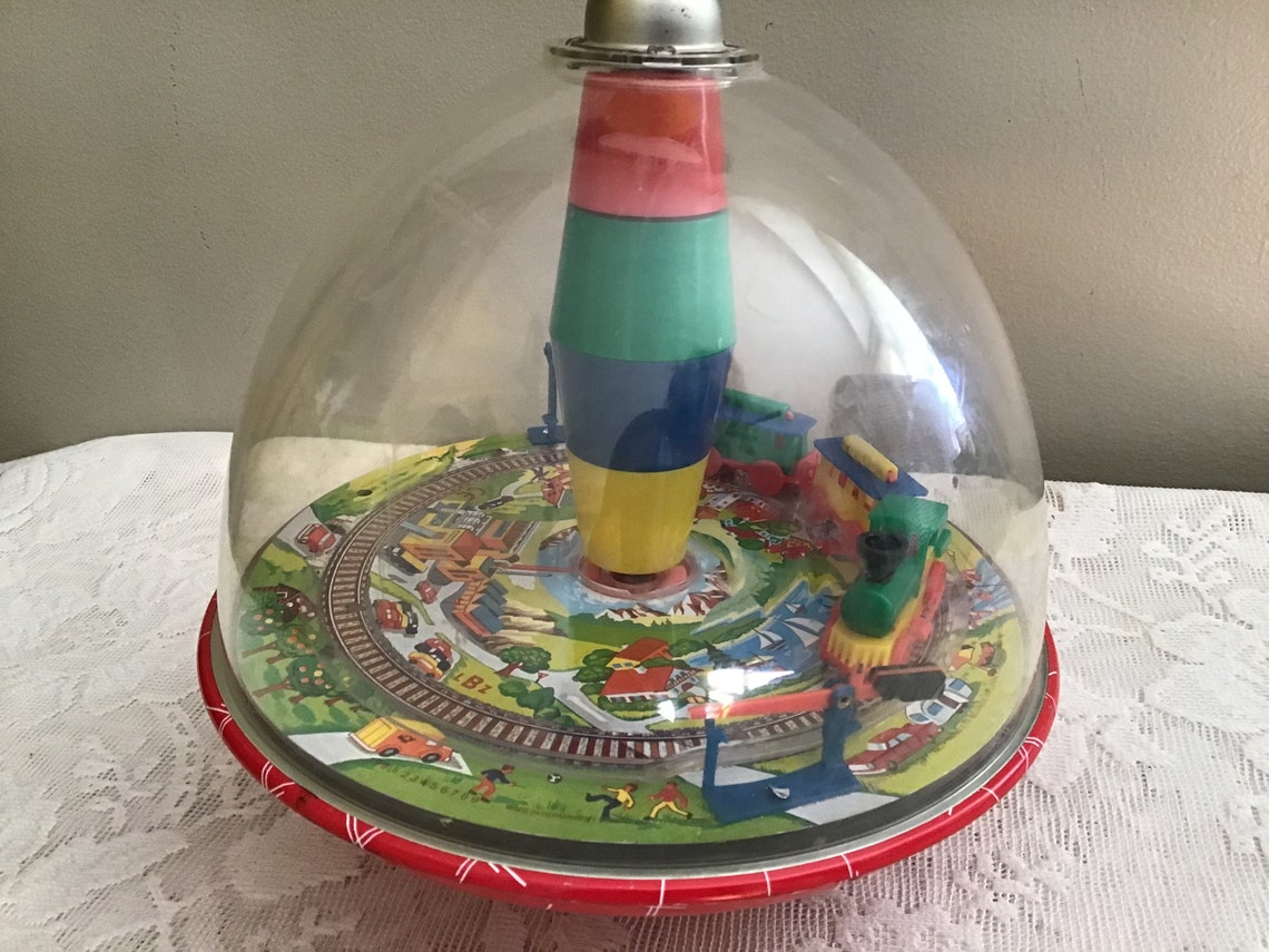 Vintage Spinner Toy Spinner Train | Etsy
