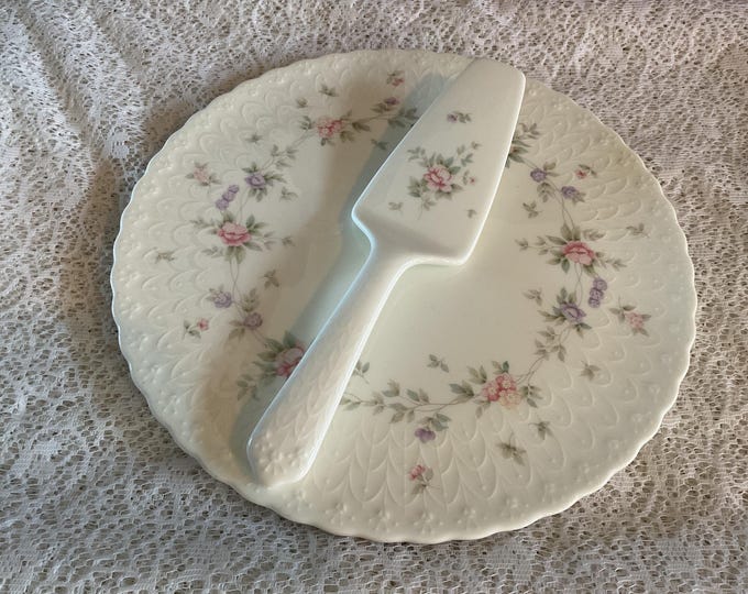 Vintage Mikasa Cake Plate With Server Floral Cake Plate and Server - Etsy