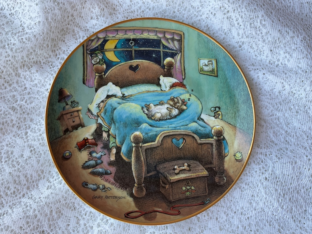 Vintage Collector Plate Bed Hog Gary Peterson Danbury Mint Collection ...