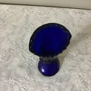 Cobalt Blue Hand Vase Petite Blue Vase Vintage Cobalt Blue Hand Vase - Etsy