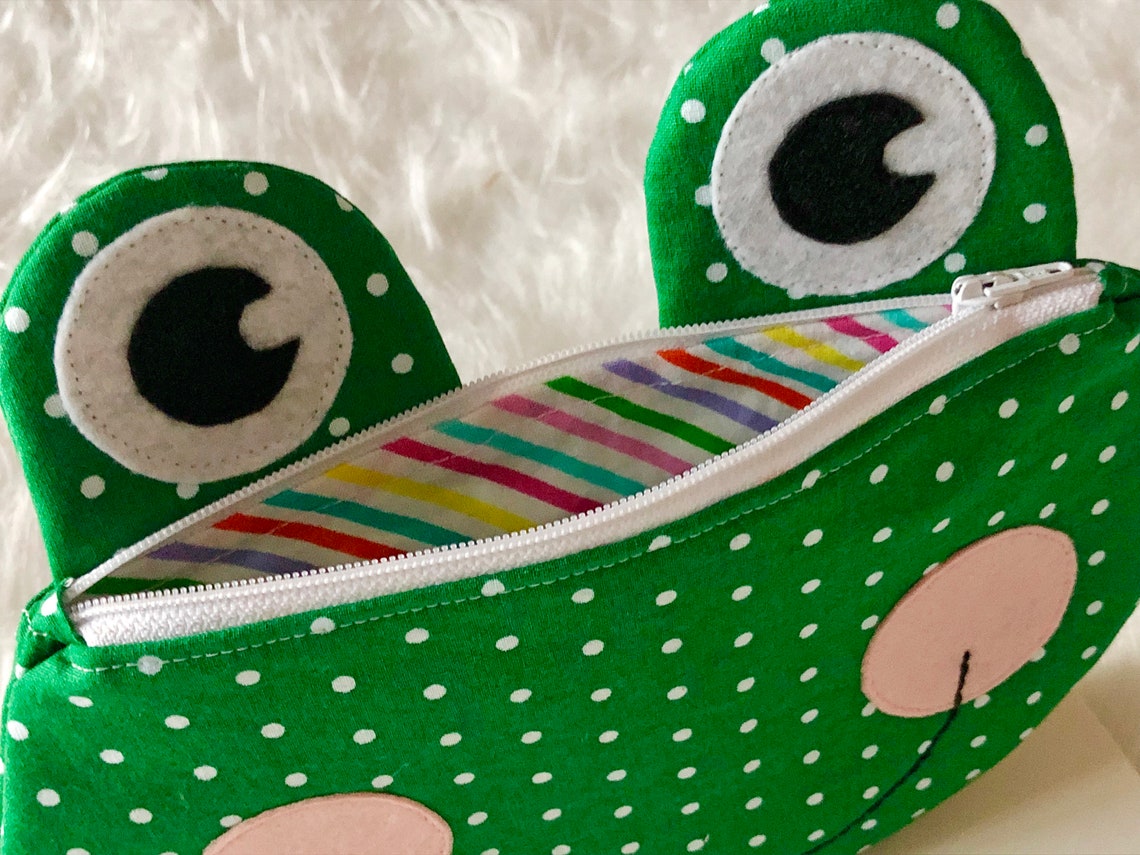 Frog Zippy Critter PDF Pattern Sewing Pattern School - Etsy