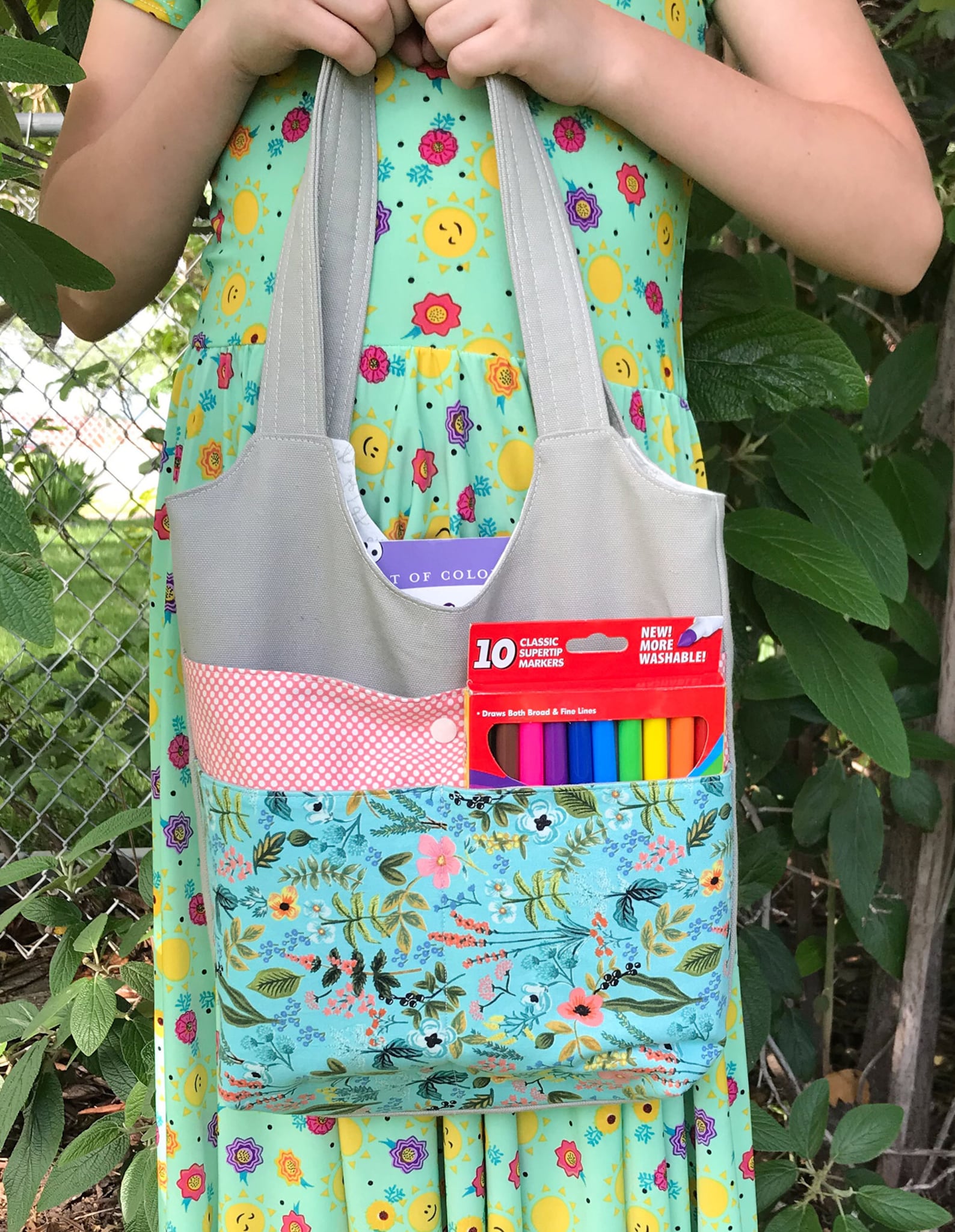Three Pocket Tote PDF Pattern Sewing Pattern PDF Sewing | Etsy
