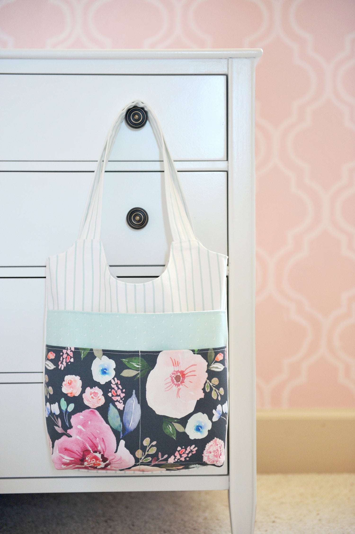 Three Pocket Tote PDF Pattern Sewing Pattern PDF Sewing | Etsy