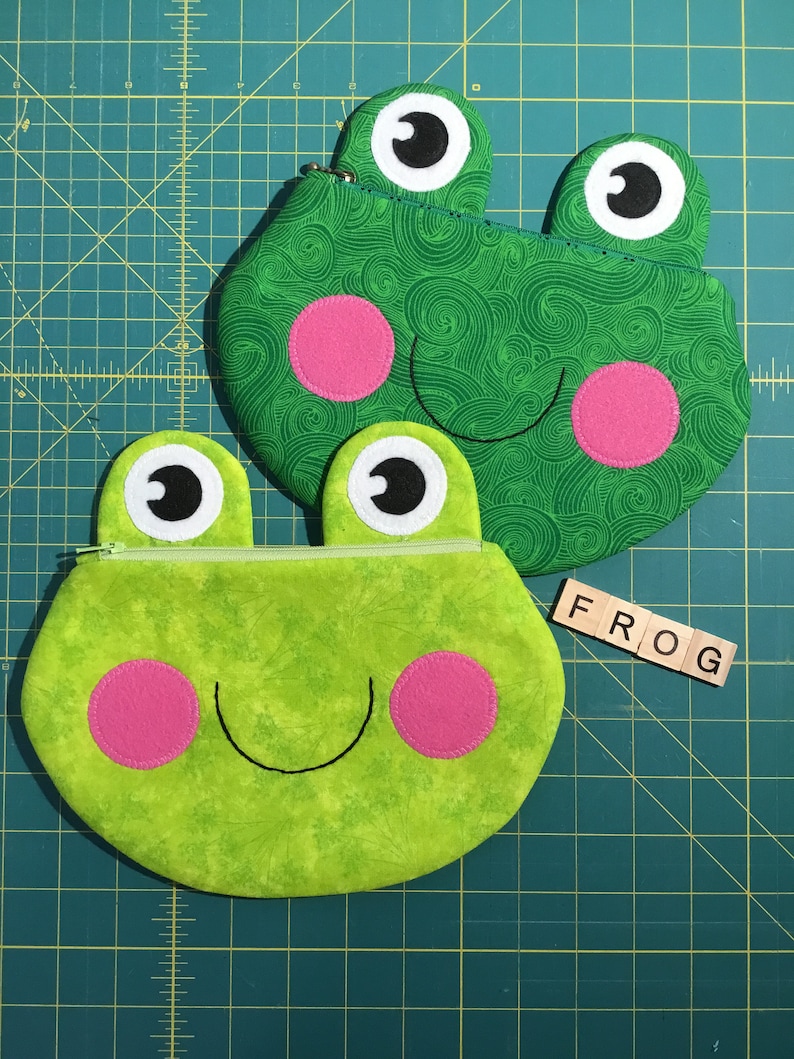 Frog Zippy Critter PDF Pattern, Sewing Pattern, School Supplies ...