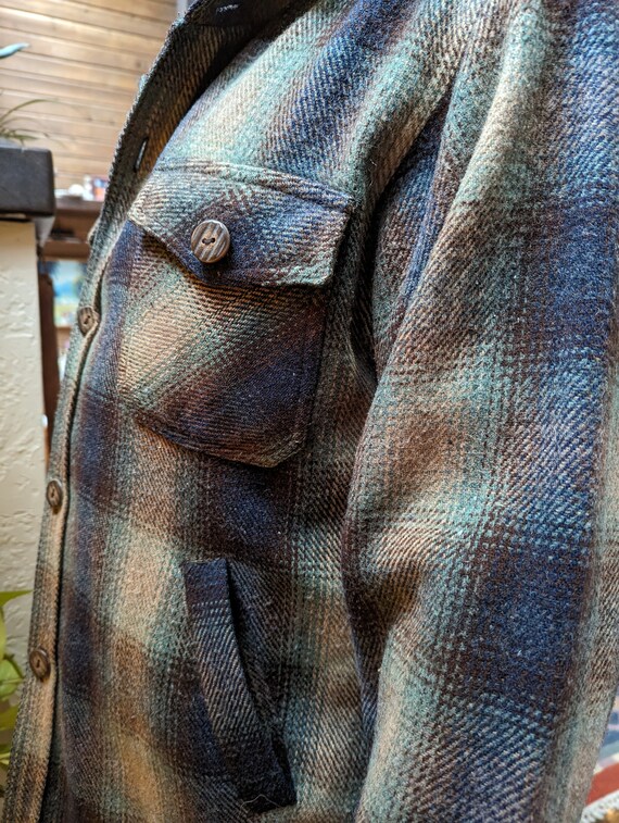 Blue plaid shacket jacket - Gem