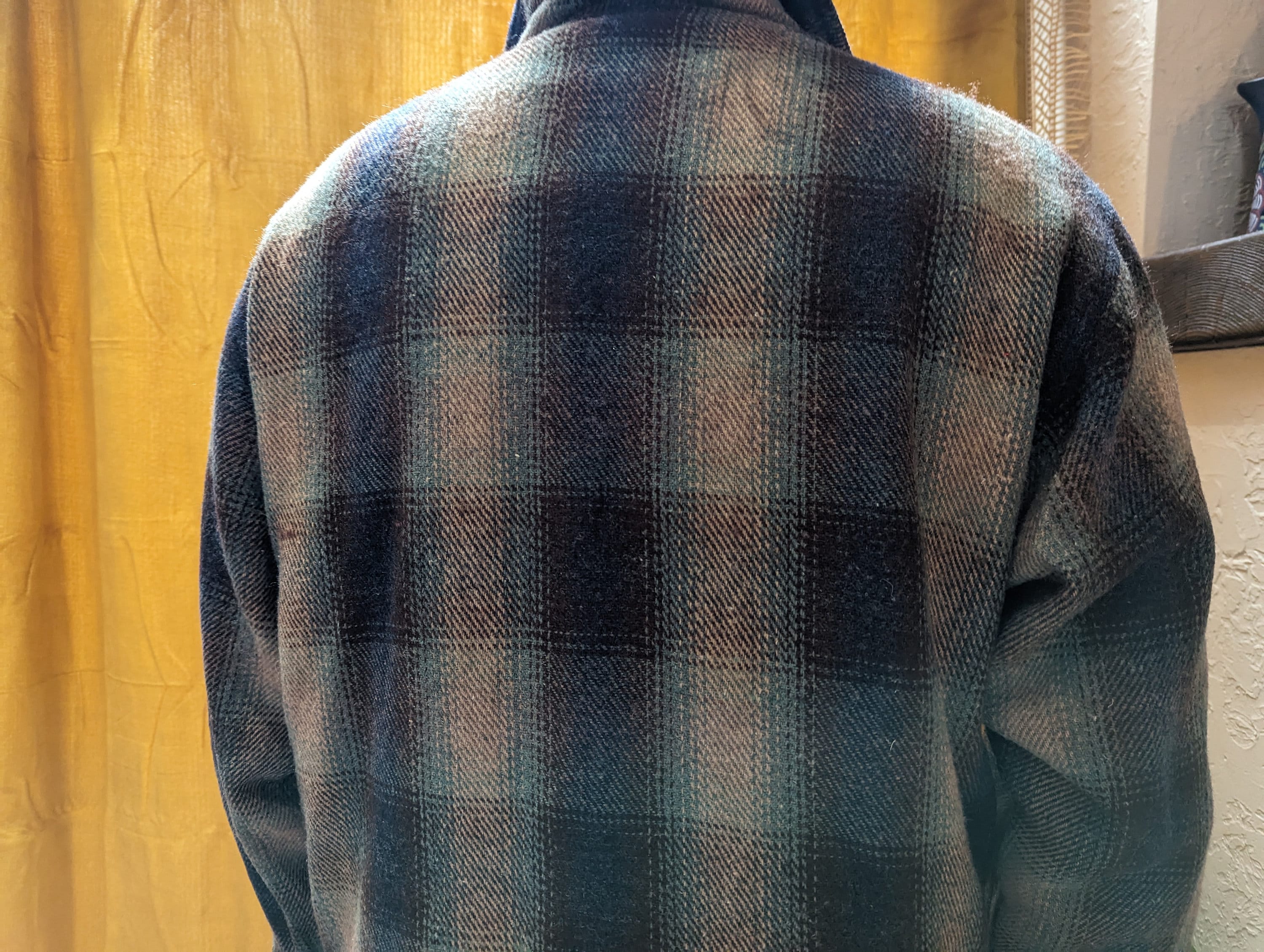 Blue Plaid Wool Shacket Field Jacket - Etsy