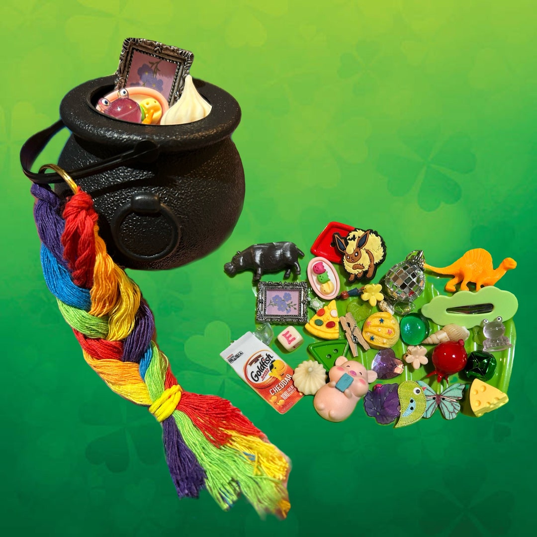 Under the Rainbow Trinket Cauldron With Rainbow Keychain // FREE ...