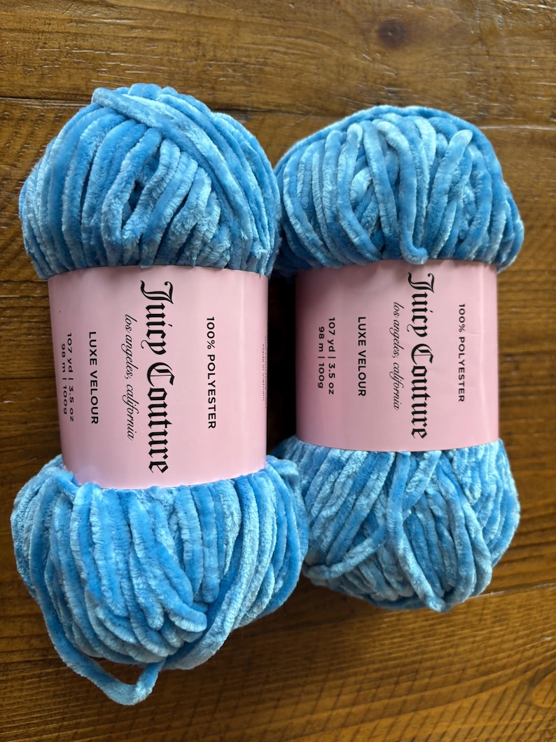 Juicy Couture Luxe Velour Collectible Yarn Multiple Colors Available ...