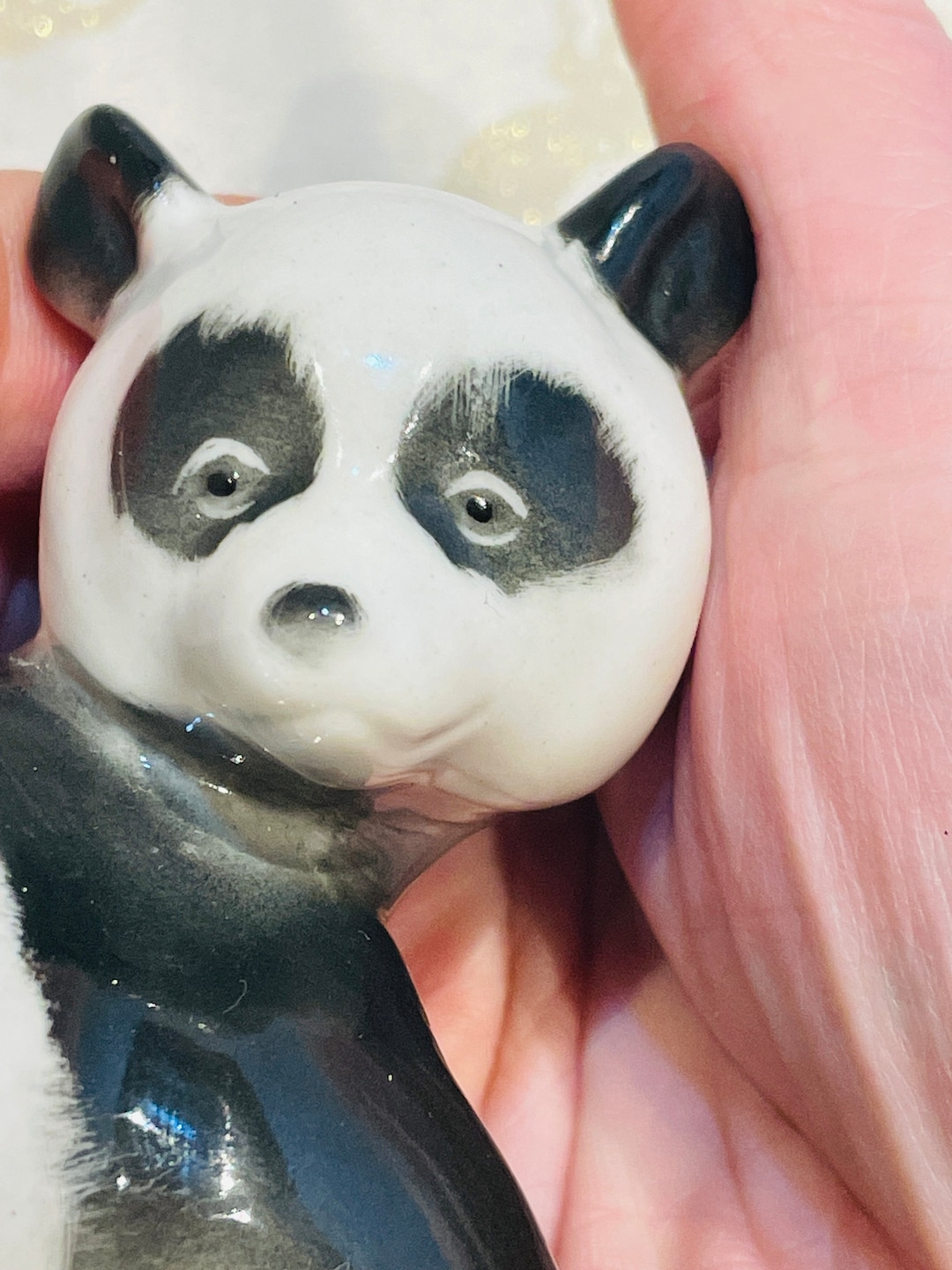 Panda Figurine, Lomonosov Cute Panda - Etsy