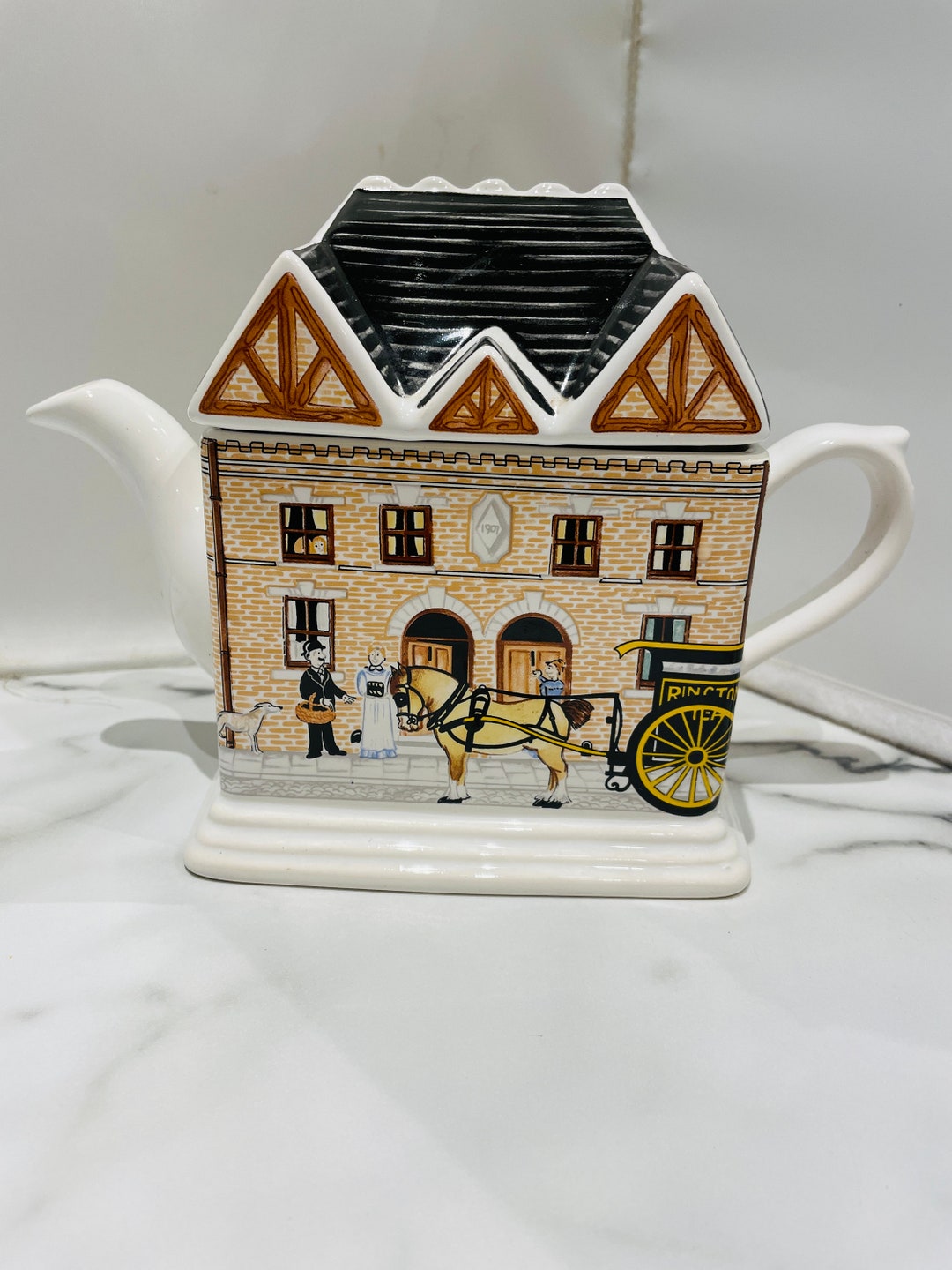 Ringtons Vintage House in 1920s Teapot, by Wade, 1993 - Etsy