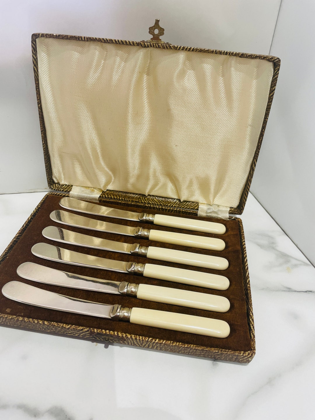 Cased Set of Vintage Small Butter Knives in Very Good Condition. - Etsy