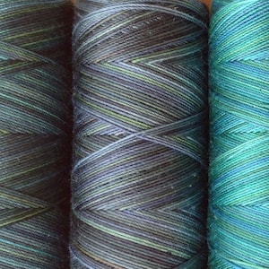 Hand Dyed Quilting Thread, Thread, Machine Quilting Thread, 40 Weight ...