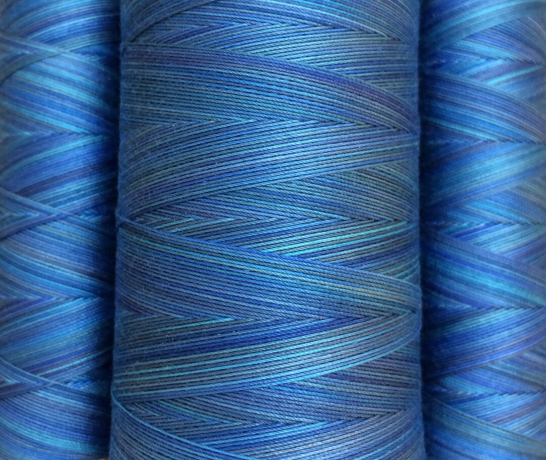 No.03 Sky, Hand Dyed Cotton Machine Quilting Thread, 150m (162yds) or ...