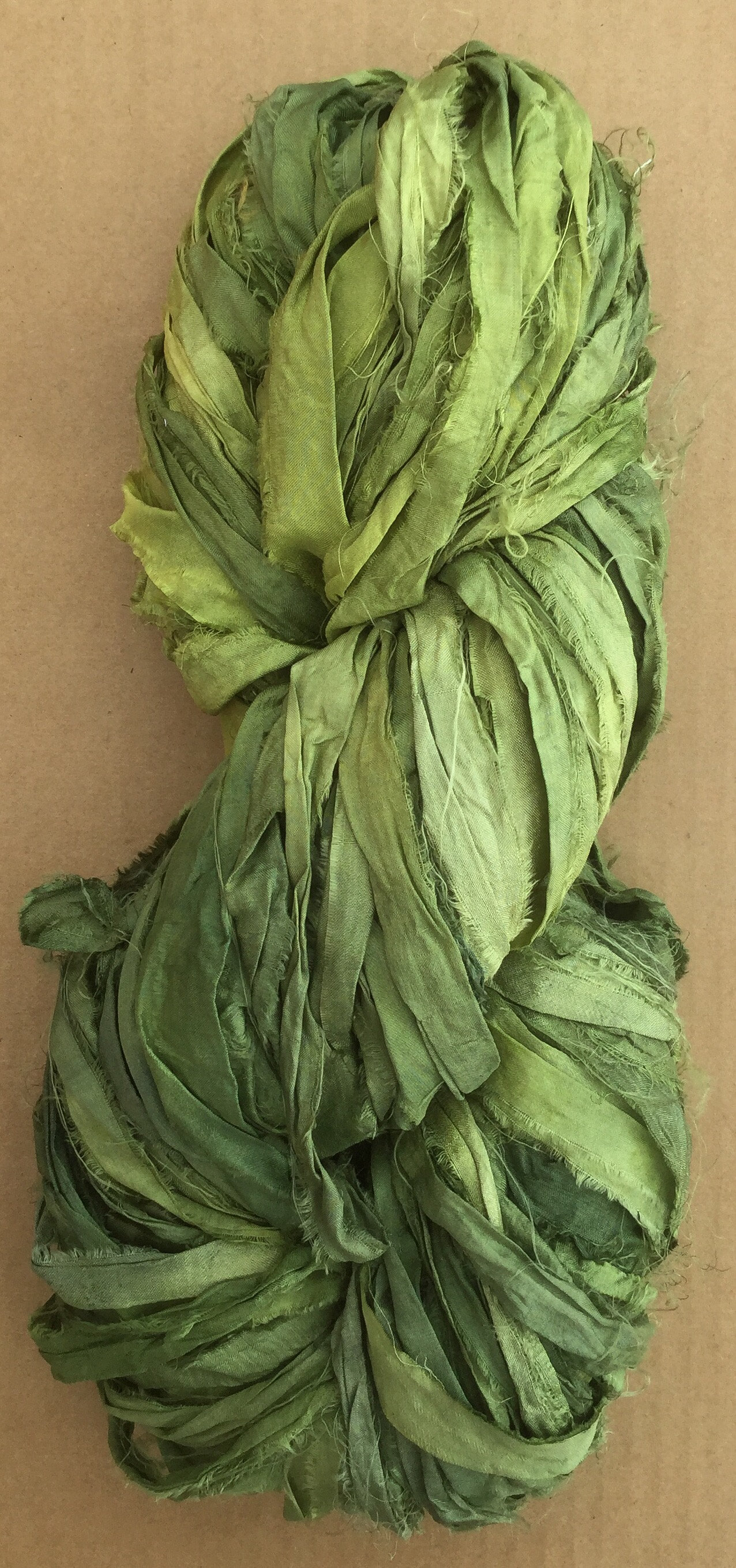 Sari Silk Ribbon Hand Dyed, Silk Ribbon, Wide Silk Ribbon, Artisan Yarn ...