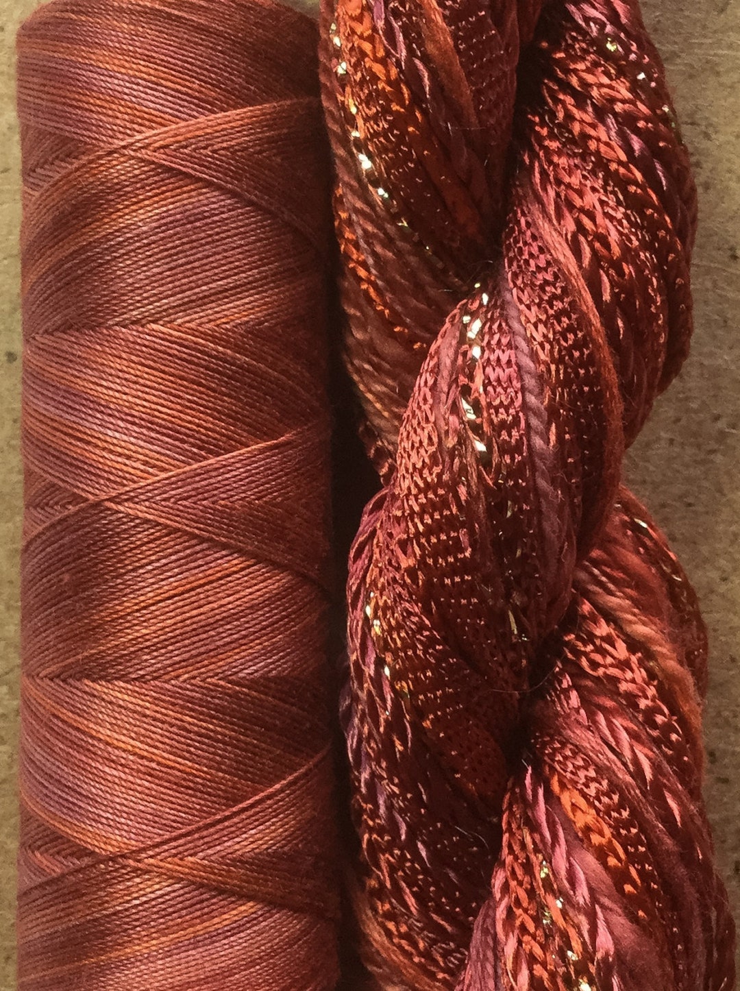 Hand Dyed Embroidery Threads, Two of a Kind, No.12 Terra Cotta, Thread ...