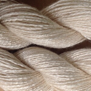 Silk Flamme, Silk Yarn, Weaving Yarn, Crochet Yarn, Natural, Undyed ...