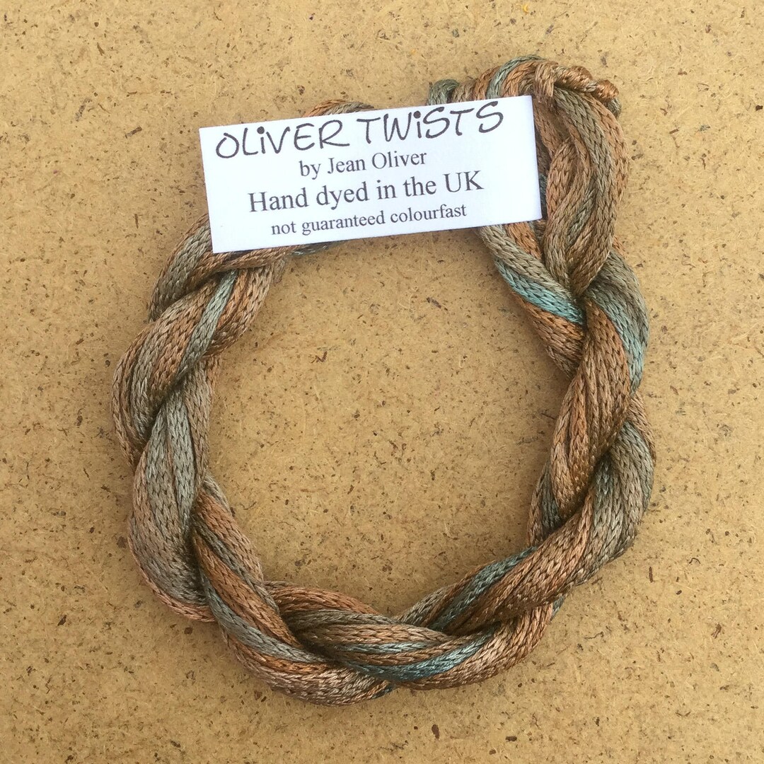 Silk Chainette No.21 Rust, Hand Dyed Embroidery Thread, Artisan Thread ...