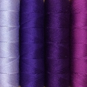 FINE COTTON, 50m Spool (55yds), Embroidery Thread, Flat Dyed Colours ...
