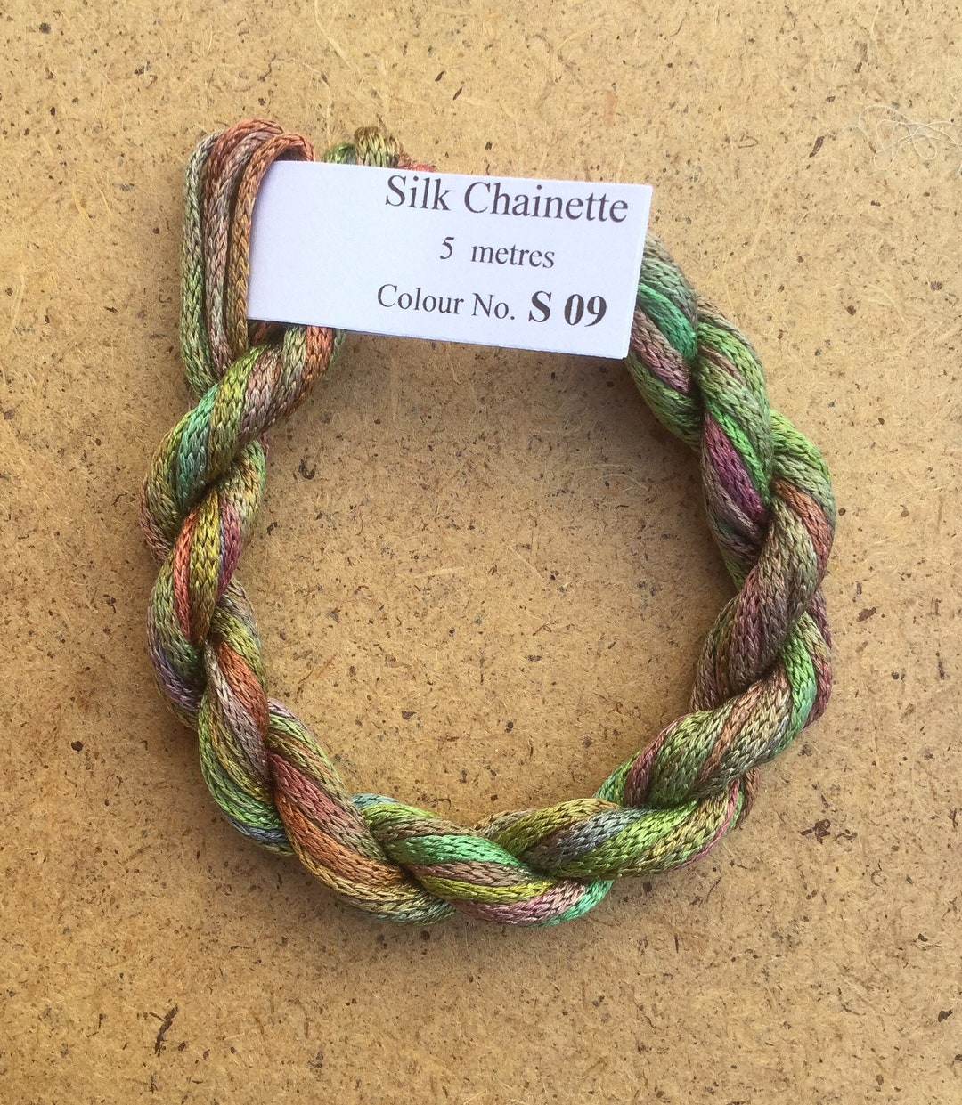 Silk Chainette No.09 Apple, Hand Dyed Embroidery Thread, Artisan Thread ...