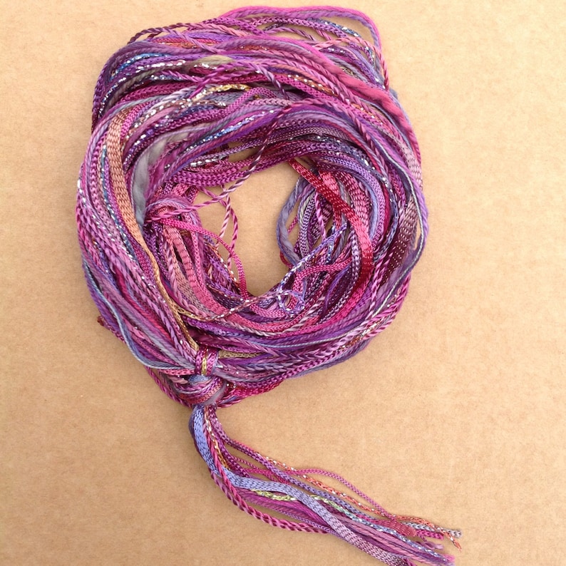 Hand Dyed Embroidery Threads, Mixed Thread Selection, Textile Art ...