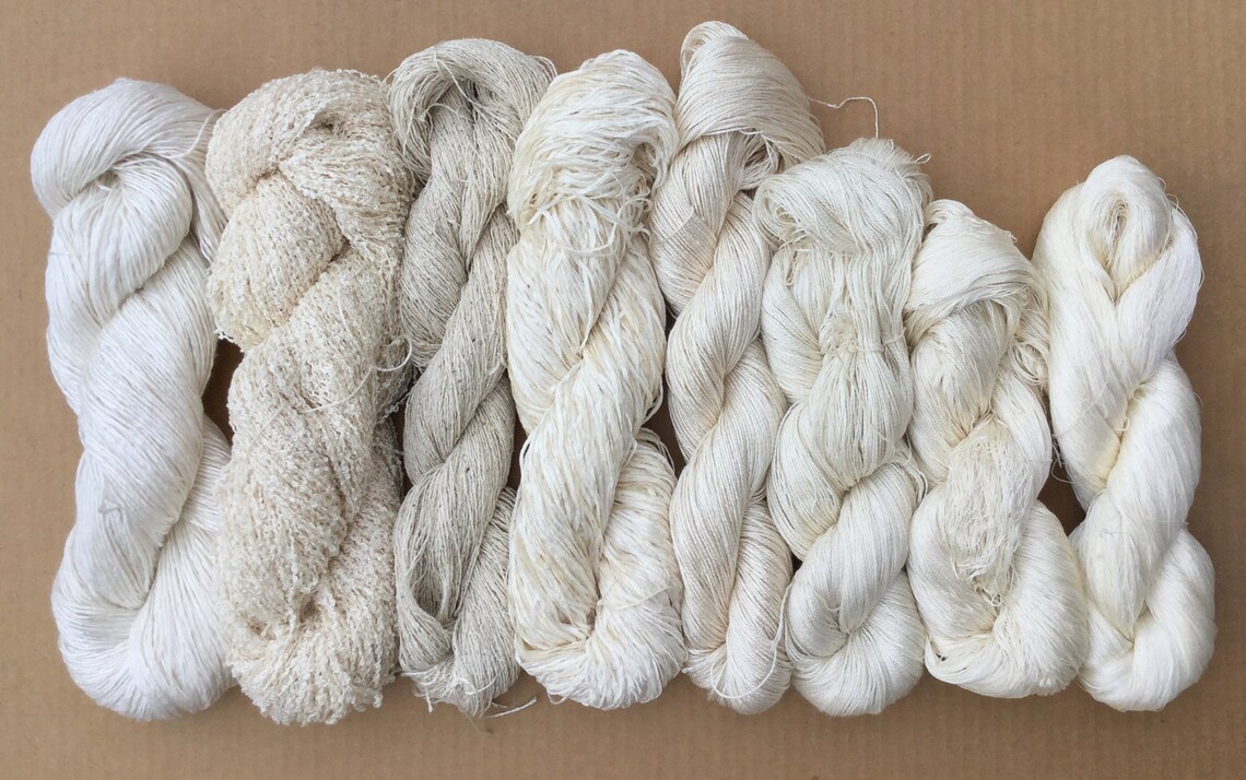 Silk One Off Undyed Silk Thread Selection No. 00 Neutral - Etsy Australia