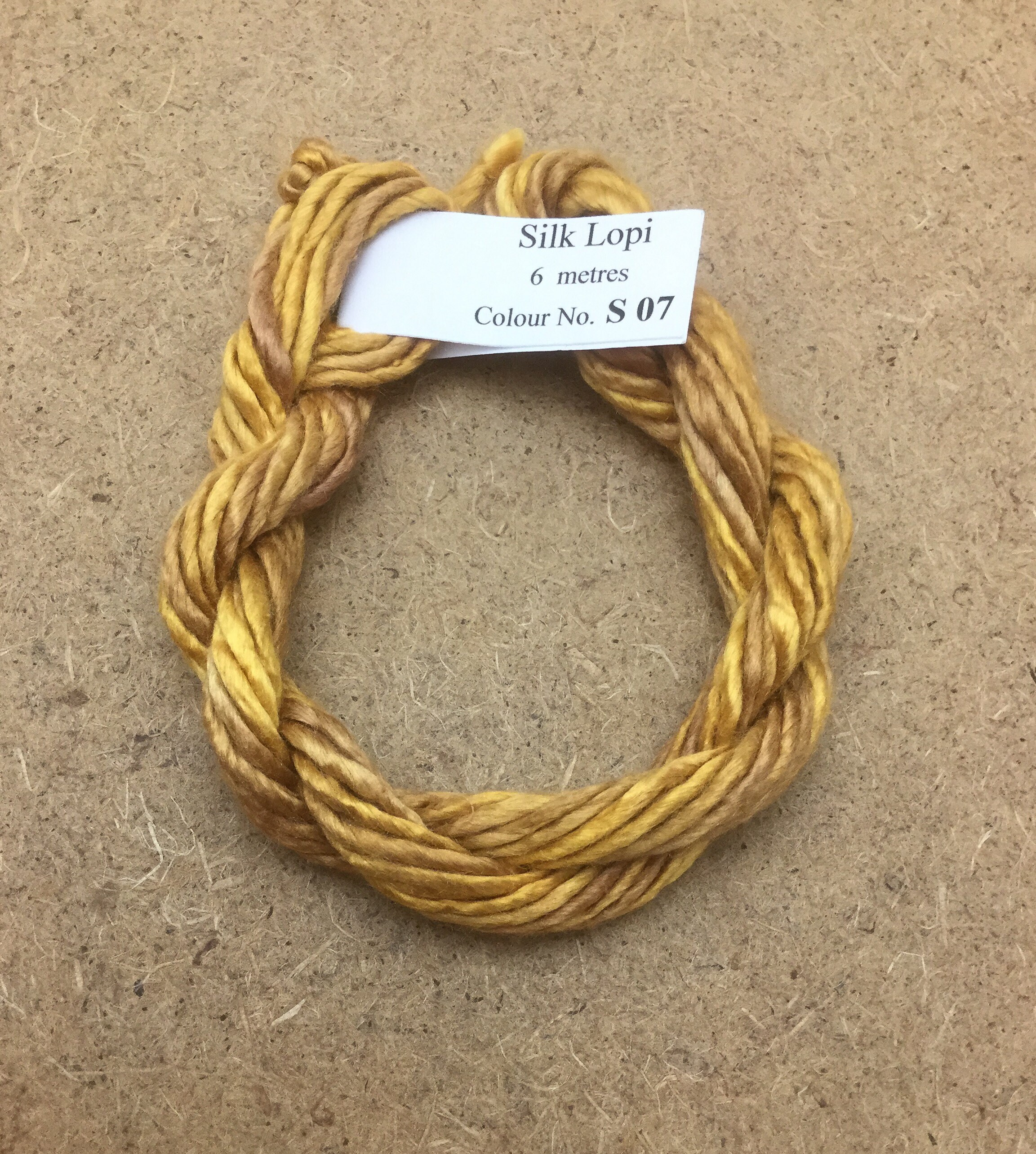 Silk Lopi, No.07 Yellow Ochre, Embroidery Thread, Hand Dyed Embroidery ...