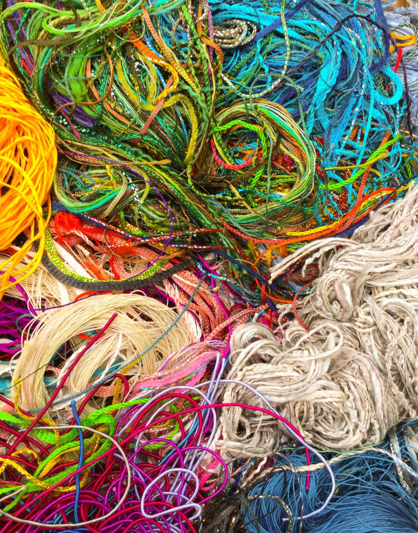 Thread Dross 100g Hand Dyed Mixed Thread Waste Thread - Etsy UK