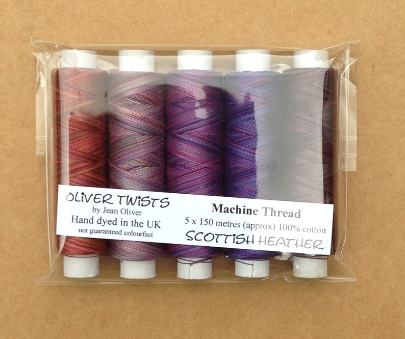 Scottish Heather Hand Dyed Egyptian Cotton Machine Thread - Etsy