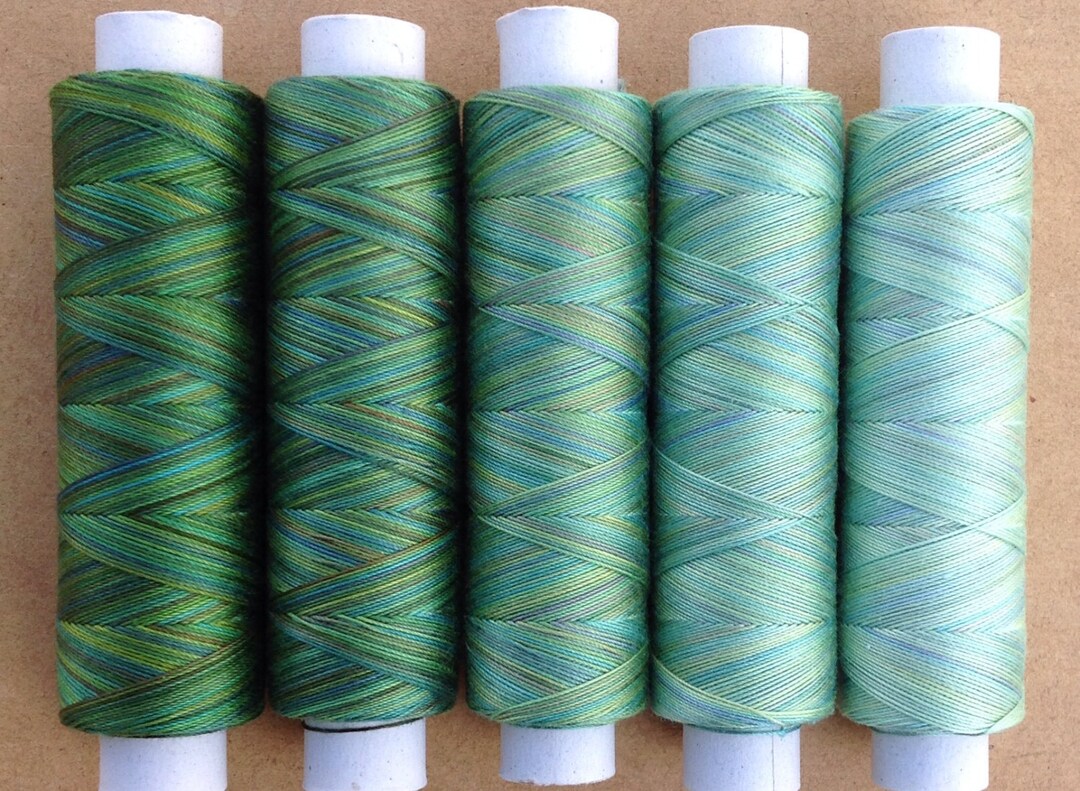 Apple Tones, Hand Dyed Cotton Machine Thread, Gradient Dyed Machine ...