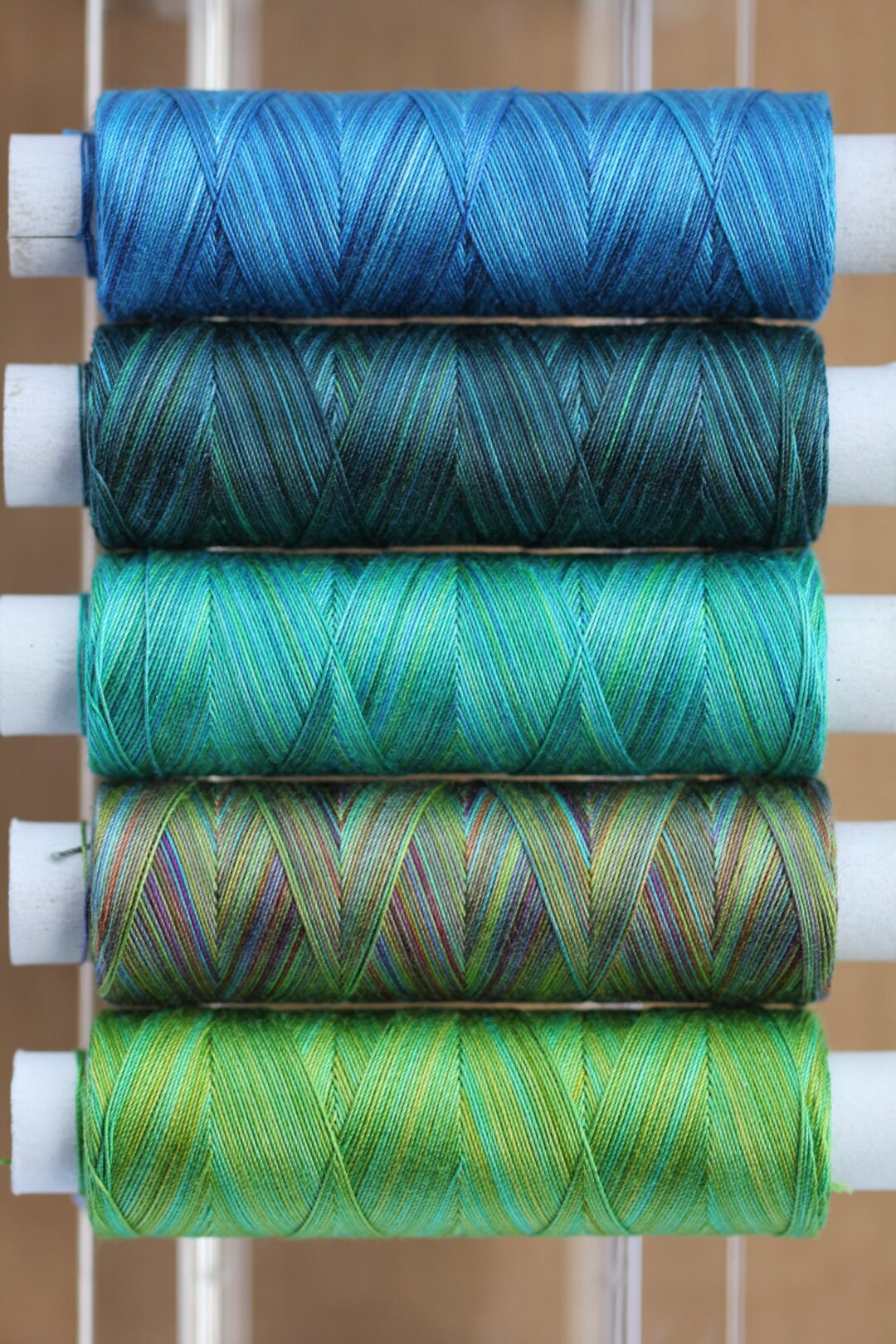 Mediterranean, Hand Dyed Cotton Machine Embroidery Thread, Machine ...