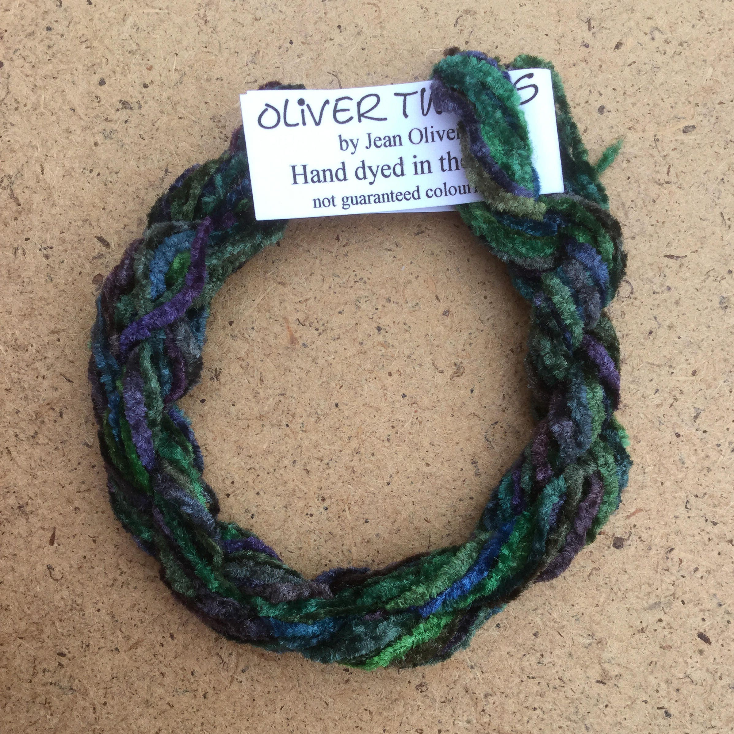 Silk Chenille No.53 Spruce, Hand Dyed Embroidery Thread, Artisan Thread ...