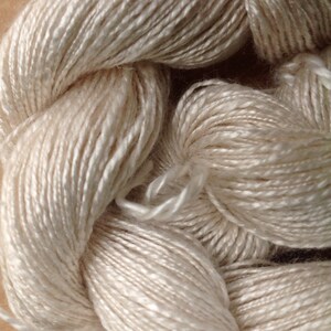 Silk Flamme, Silk Yarn, Weaving Yarn, Crochet Yarn, Natural, Undyed ...