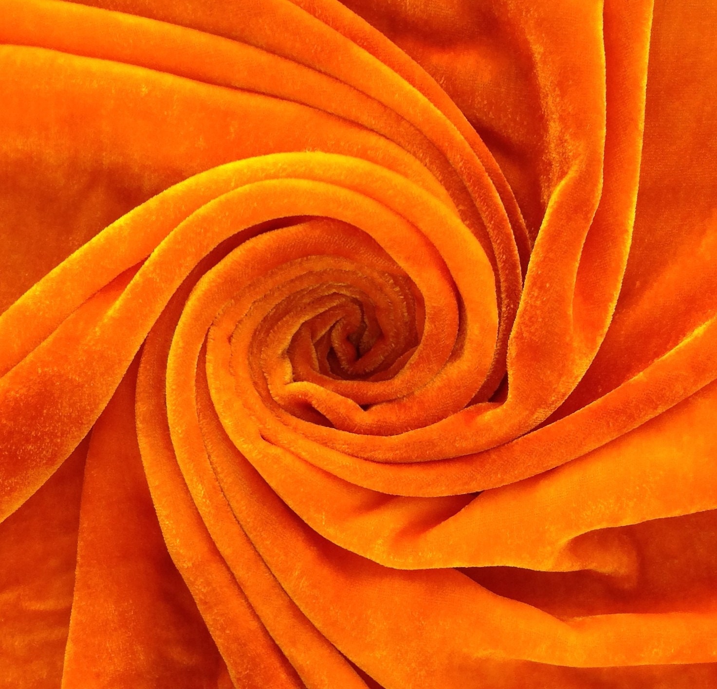 Hand Dyed Silk Velvet, Hand Dyed Devore Silk, Colour No.51 Daffodil