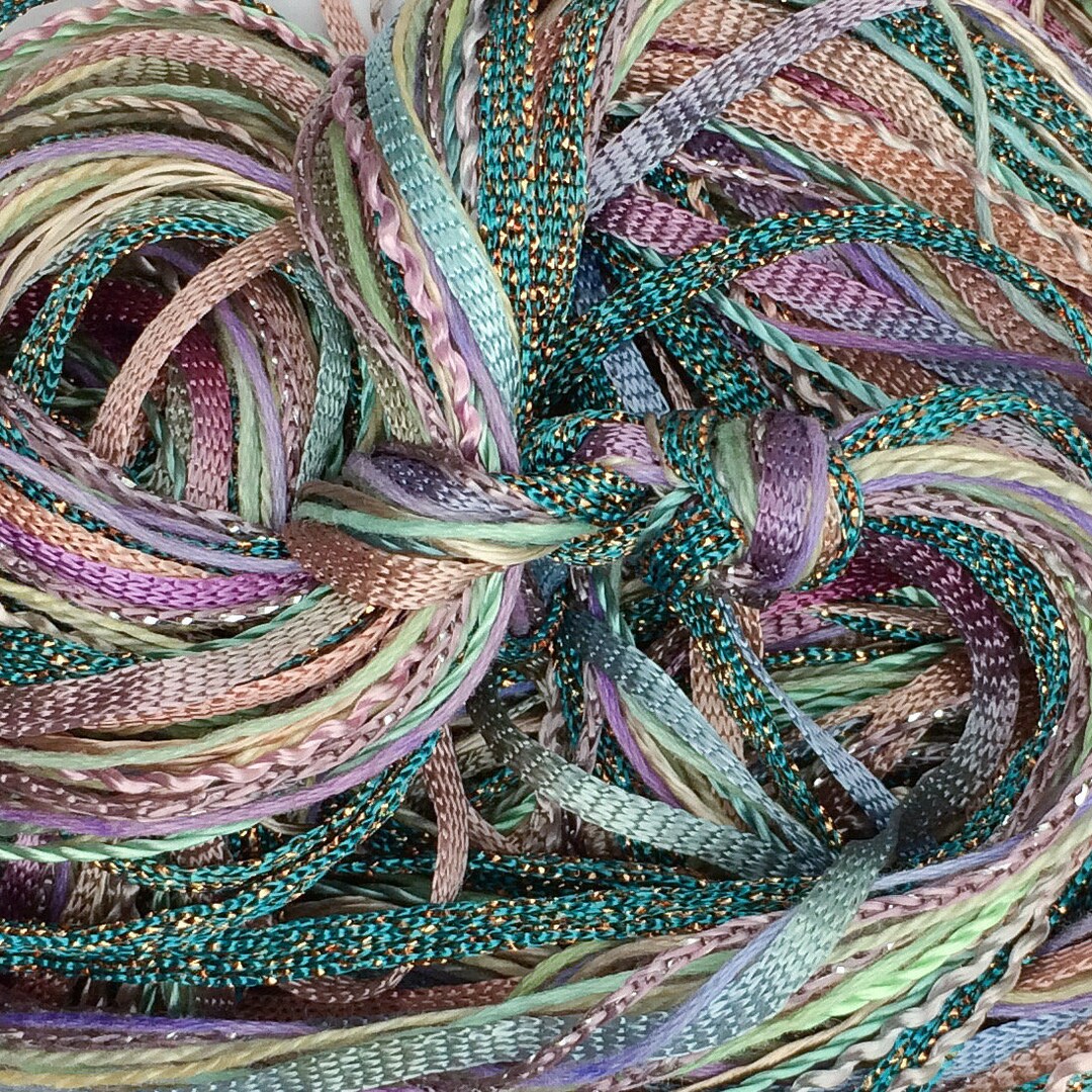 Hand Dyed Embroidery Thread, Sherbet Fountain, One off Special, Limited ...